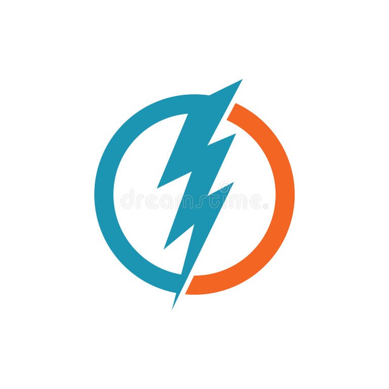 Power Lightning Power Energy Logo Stock Illustration - Illustration of ...