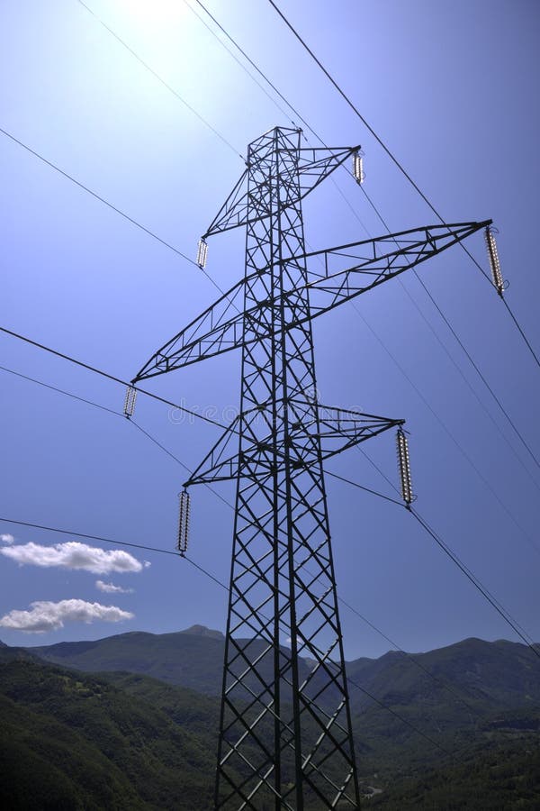 Power line stock image. Image of natural, high, distribution - 10571957
