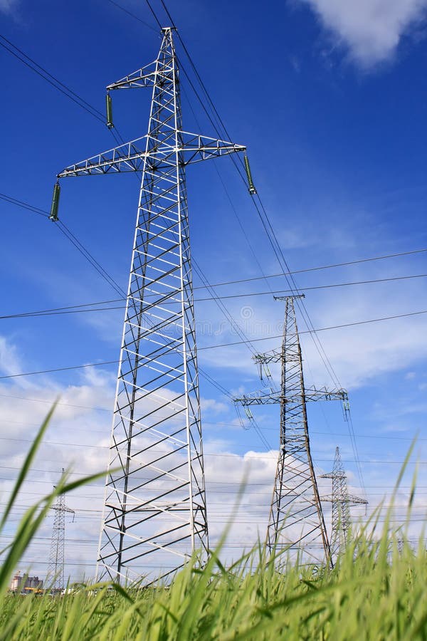 Power Line stock image. Image of connection, pillar, line - 14894359