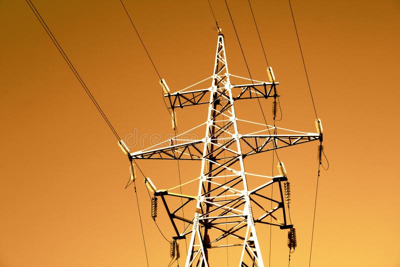 Power line stock image. Image of power, watt, light, pile - 16897