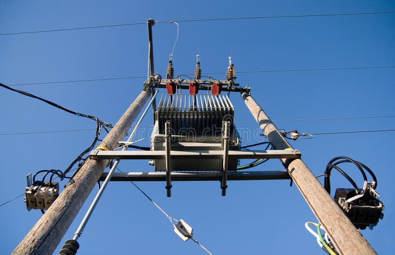 Power line stock image. Image of design, transformer - 19374713