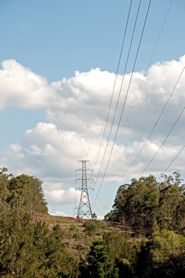 Australian Power Tower stock image. Image of loom, cable - 14063619