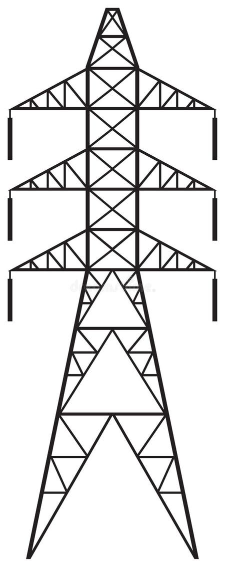Power line stock vector. Illustration of distribution - 23802569