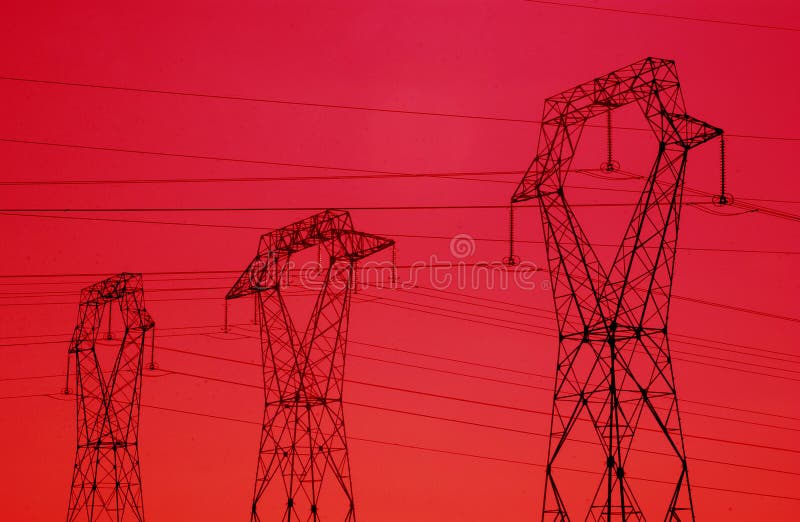 Power line stock image. Image of industry, vertical, power - 6518413