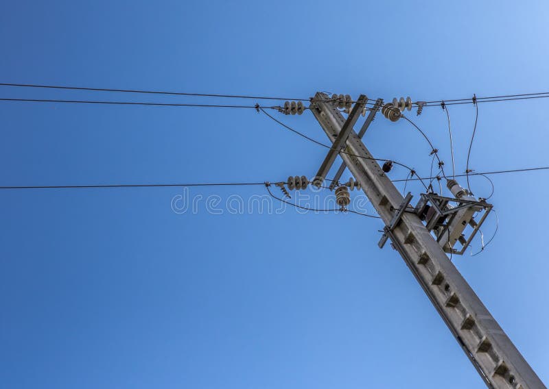 Power line Cables stock image. Image of technology, cables - 115603325