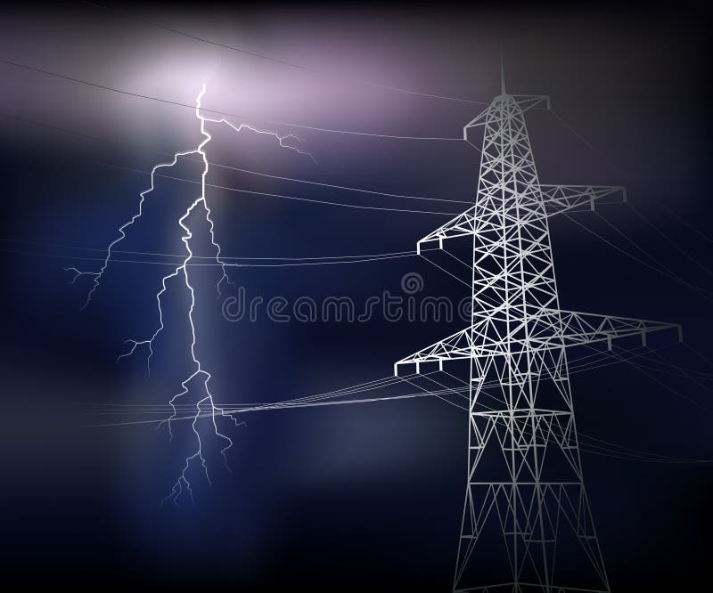 Power Line stock vector. Illustration of cable, line - 31569019