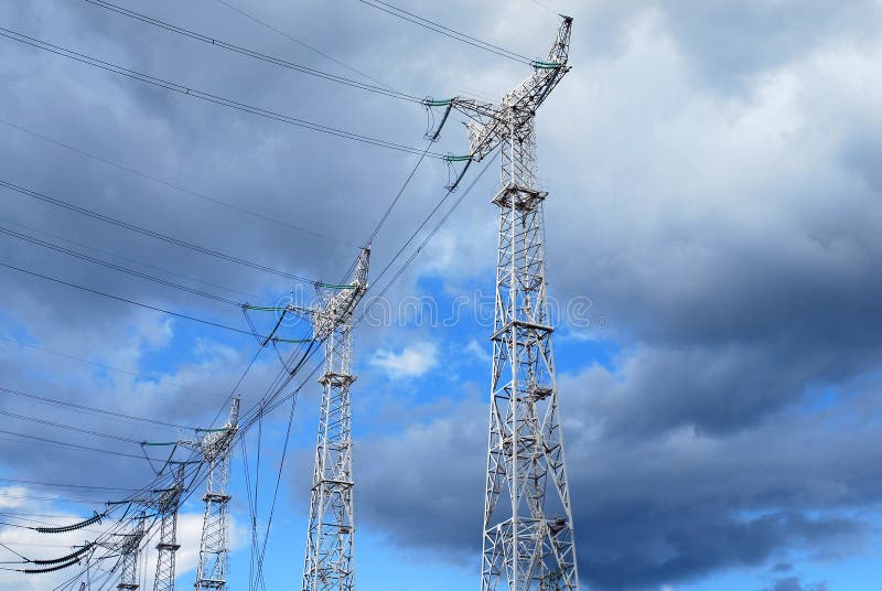 Power line stock photo. Image of communications, infrastructure - 31336142
