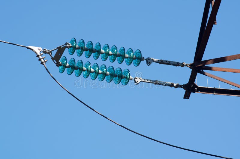 Power line stock image. Image of line, glass, blue, transportation ...