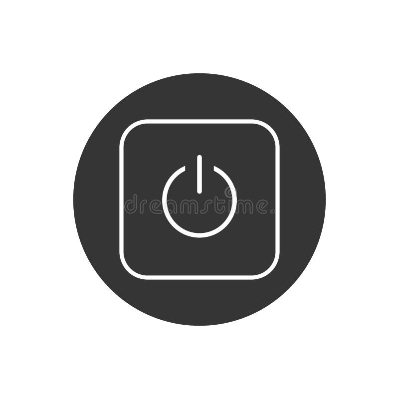 Power Icon. Power Switch Icon. Vector Illustration Flat Style Stock ...