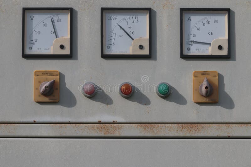 Power line meter stock photo. Image of climb, render - 58804690