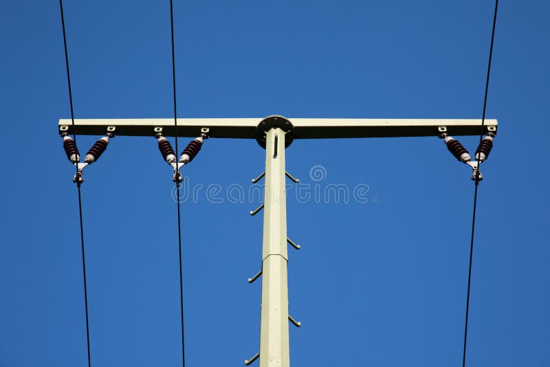 Power line stock photo. Image of span, conductor, transmission - 33445118