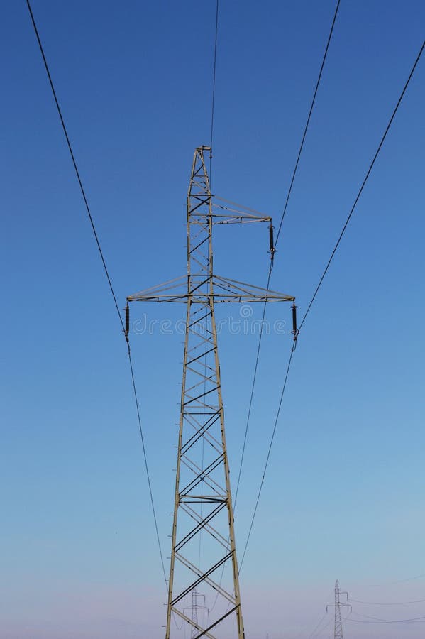 Power line pole stock image. Image of power, electrical - 314474391