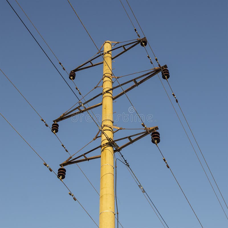 Power line poles stock photo. Image of energy, beauty - 205258356