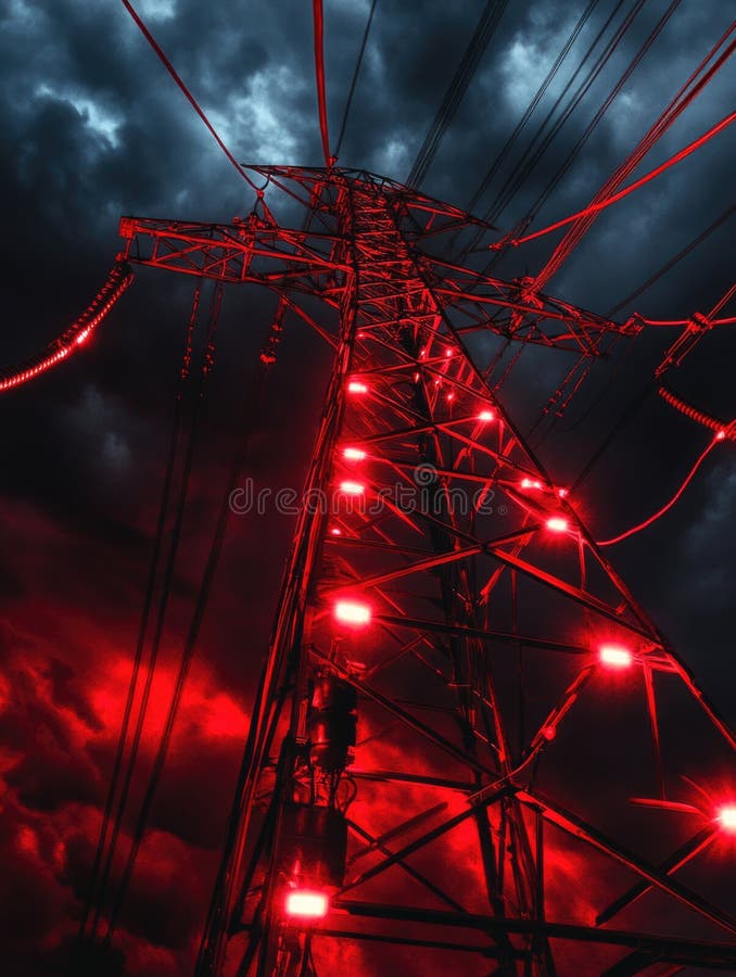 1,445 Power Line Red Lights Stock Photos - Free & Royalty-Free Stock ...