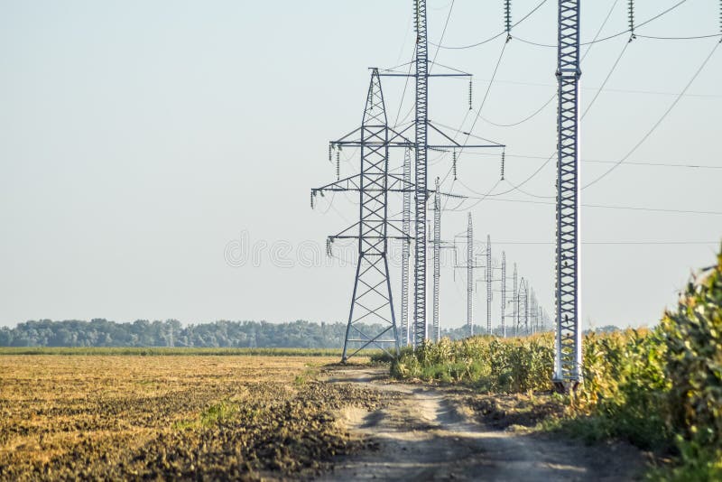 Power line support stock photo. Image of insulation, dielectric - 86340820