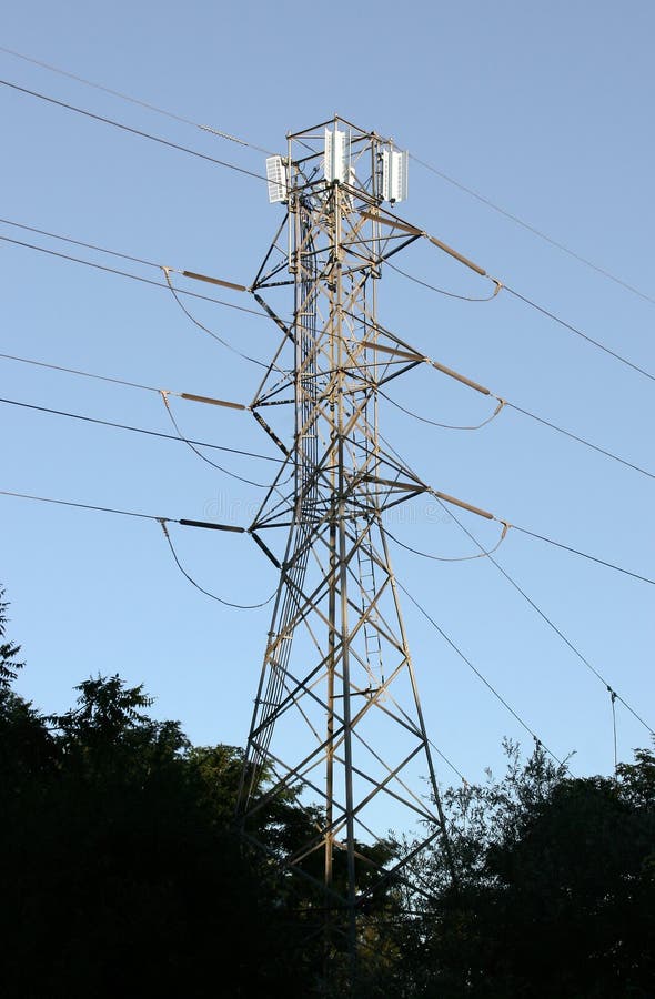Power line tower stock photo. Image of enron, line, utility - 171984