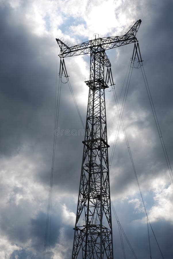 Power line tower stock photo. Image of accident, damage - 31714486