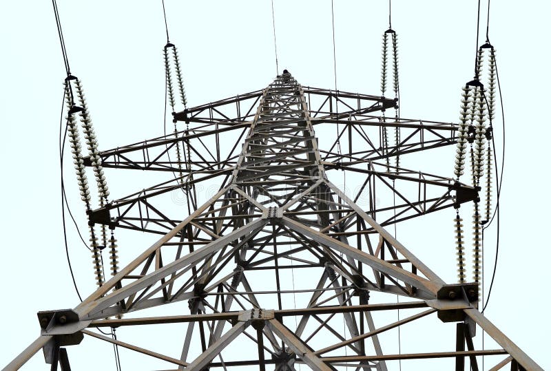 Power line tower stock photo. Image of object, construction - 36486670