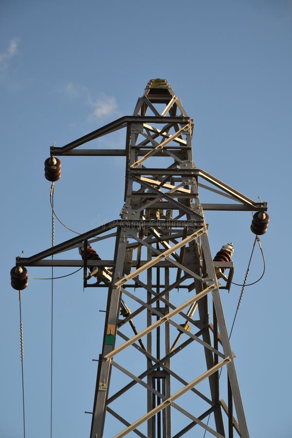 Power Line Tower in England Stock Photo - Image of lines, kingdom: 85573540