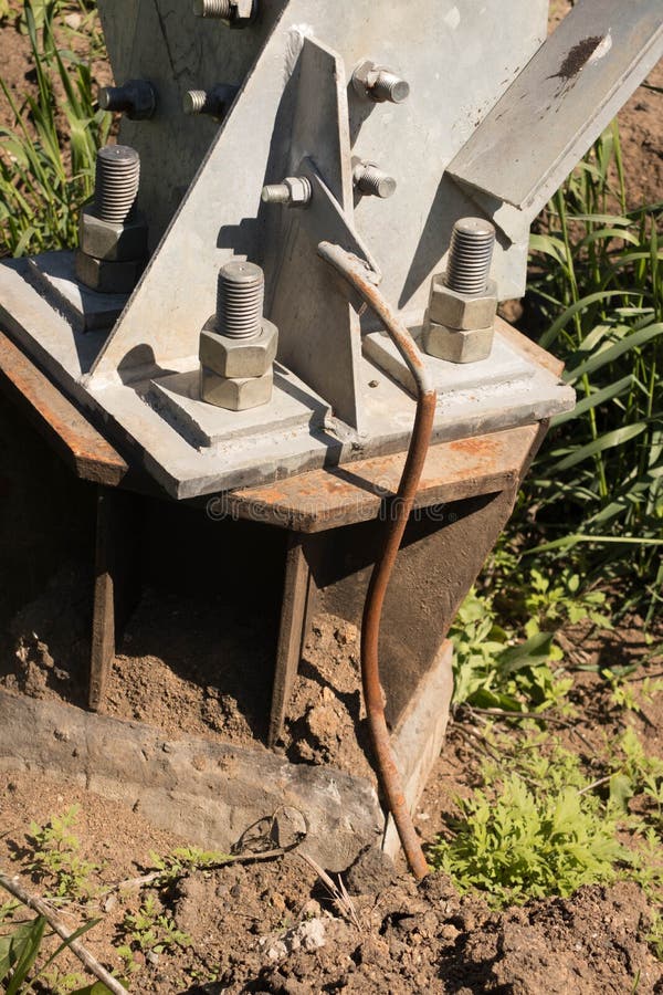 Power line tower mount stock photo. Image of power, billets - 183315408