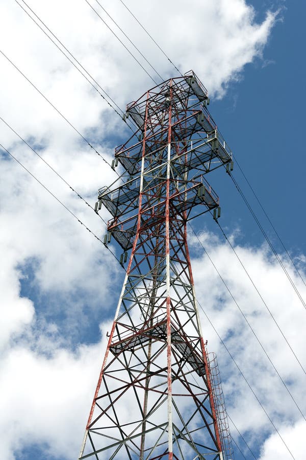 Power Line tower stock photo. Image of tension, powerplant - 23919826