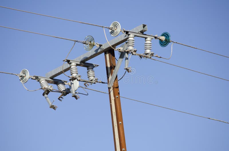 Power Line and Transformer Detail Stock Photo - Image of electric, copy ...