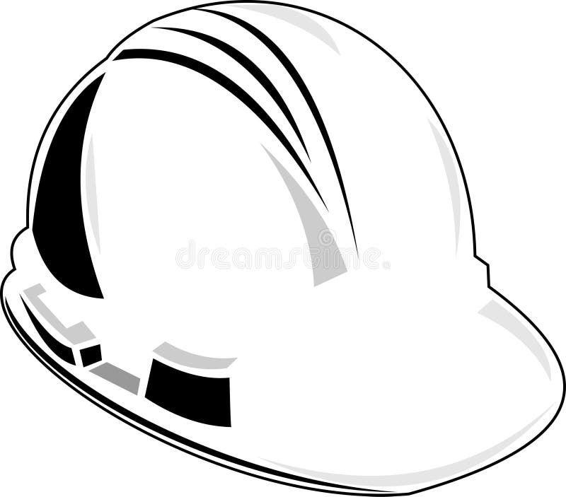 Hard Hat Clipart Black And White
