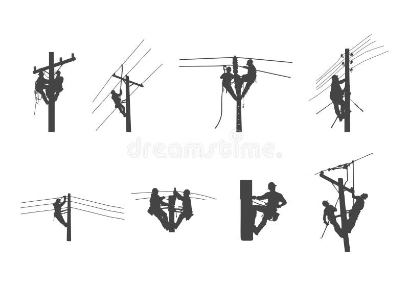 Power Lineman Stock Illustrations – 694 Power Lineman Stock ...