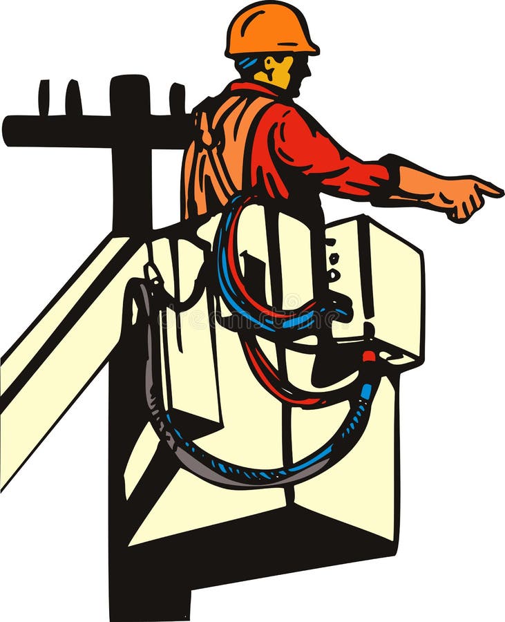 Pole Lineman Clipart