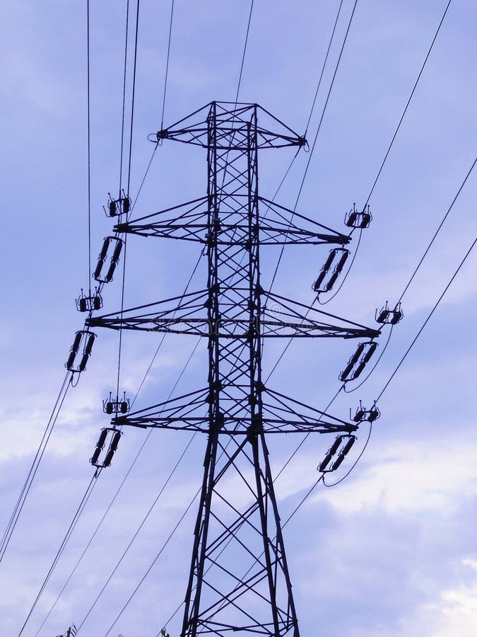 Power lines stock photo. Image of blue, bright, environment - 694