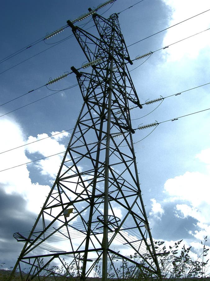 Power Lines stock photo. Image of service, clouds, telephones - 1884