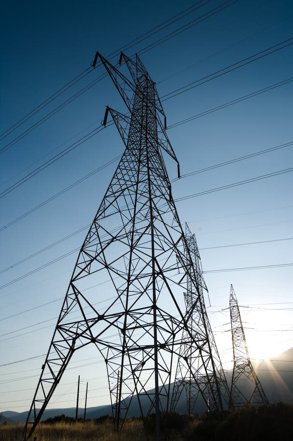 Power lines stock image. Image of energy, engineering - 10682041