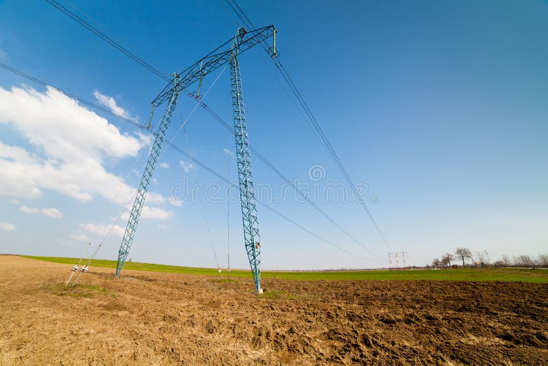 Power lines stock image. Image of equipment, network - 19287255