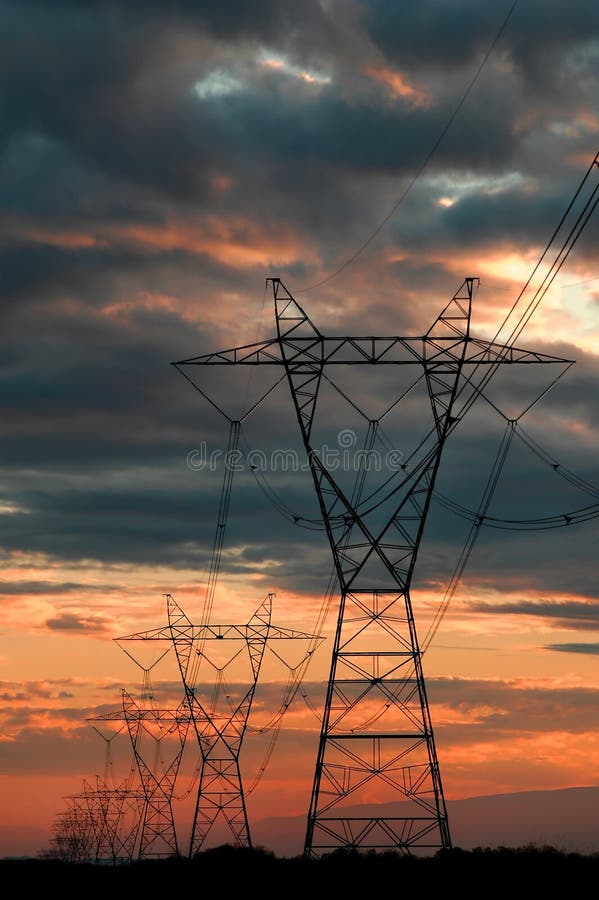 Power Lines stock photo. Image of communication, power - 3651416