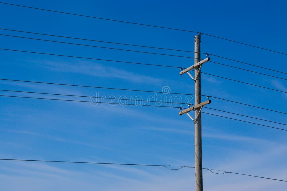 Power Lines stock photo. Image of generator, powerline - 4256714