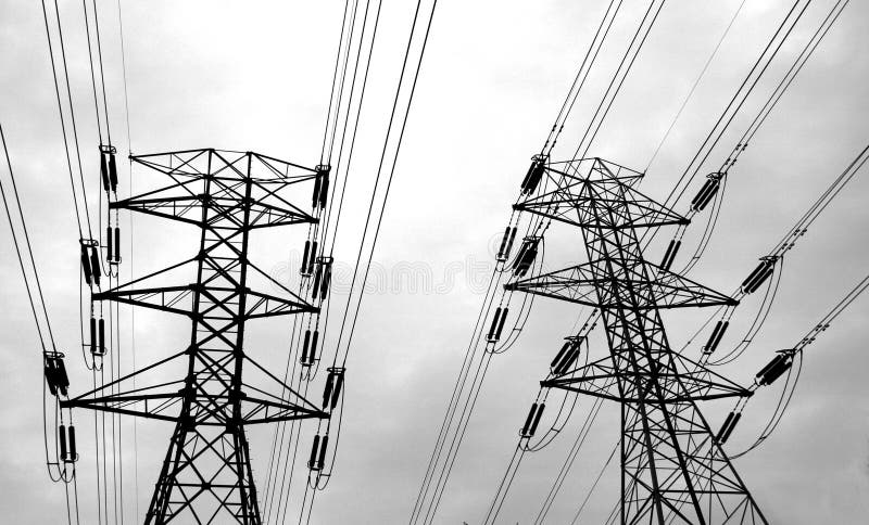 Power Lines stock image. Image of current, light, ignition - 43067