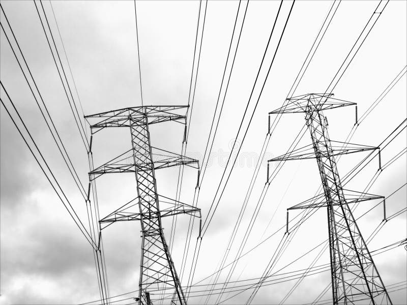 Power Lines stock image. Image of current, light, ignition - 43067