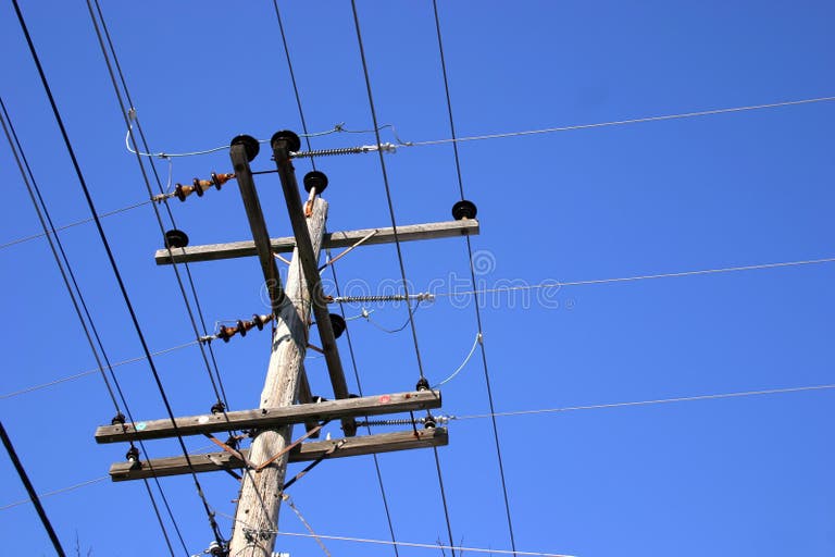 Power lines stock image. Image of lines, electrical, blue - 70587