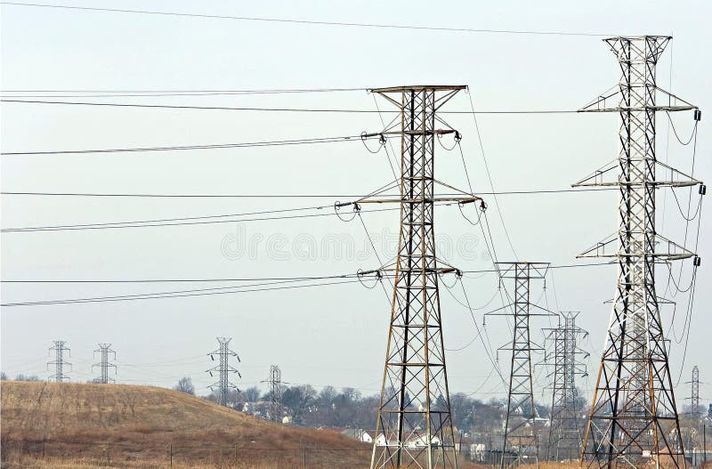 Power Lines stock image. Image of chain, elements, supply - 8597545