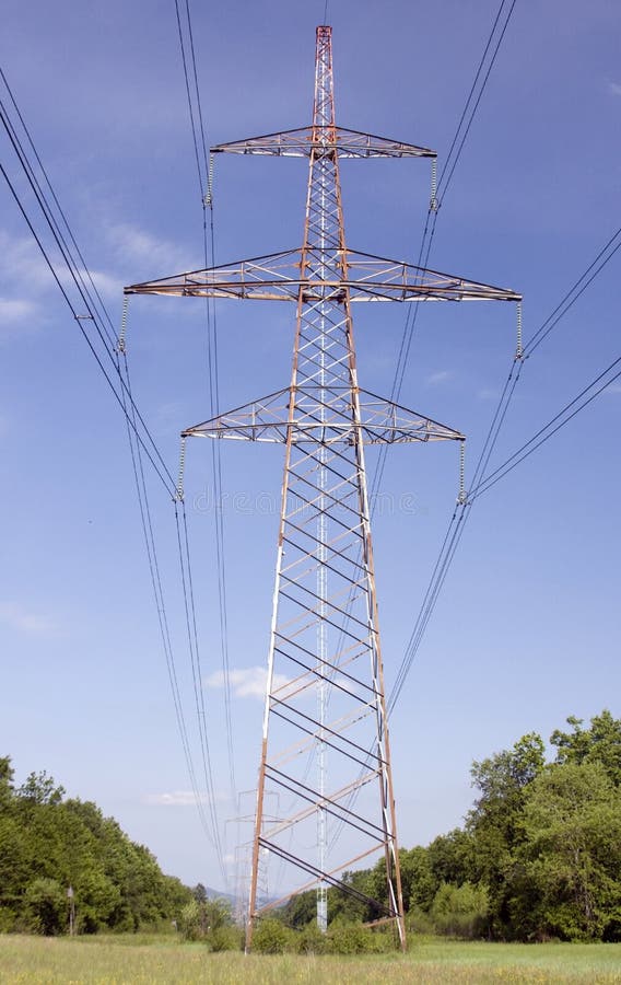 Power lines stock photo. Image of power, energy, cable - 9522540