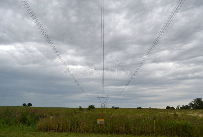 Power Lines stock image. Image of tesla, industries, electrocute - 74312331