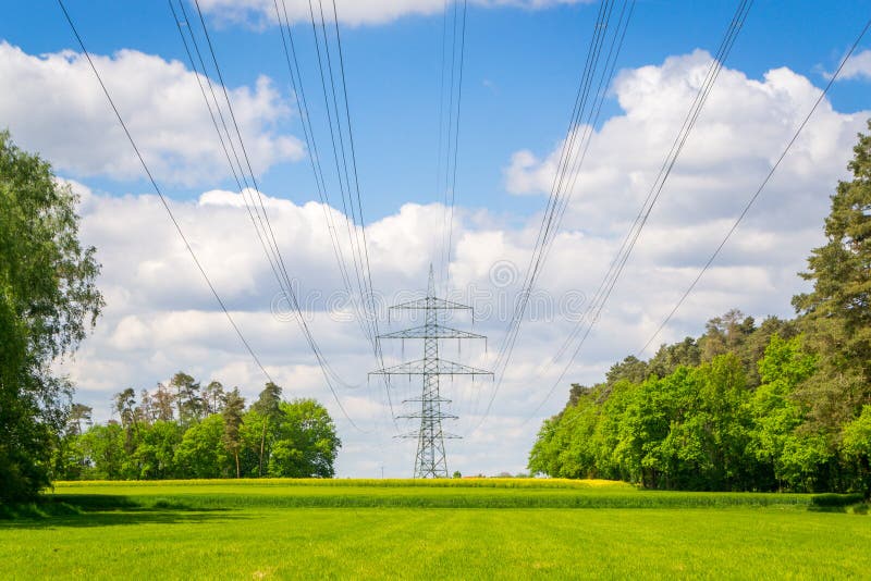 Power Lines Along The Hamilton Mountain Trail In Beacon Rock State Park ...