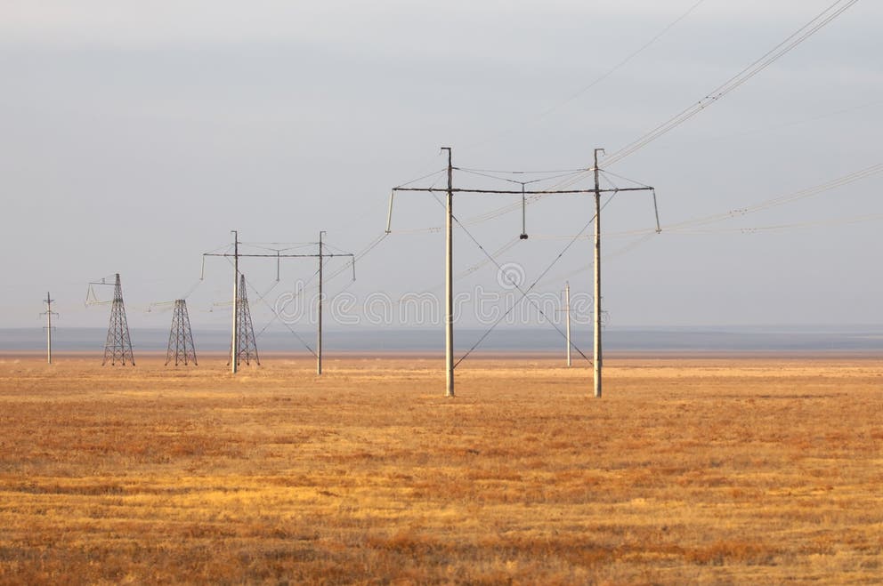 Power lines stock image. Image of metal, frame, generator - 122295299