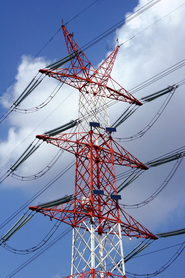 Power lines stock image. Image of line, lattice, poland - 33945825