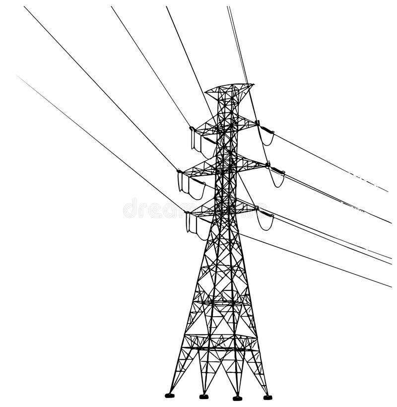 Overhead Power Lines Stock Illustrations – 111 Overhead Power Lines ...