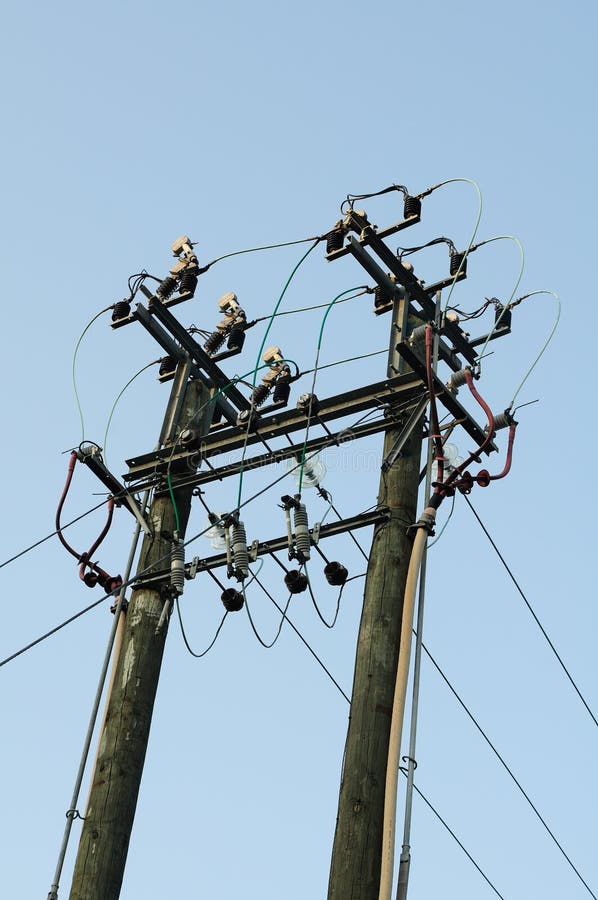 Power Lines and Transformer Stock Image - Image of power, utility: 7409227
