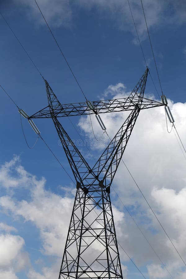 Power lines stock photo. Image of sunlight, current, outdoor - 35179294