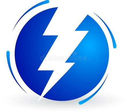 Power logo stock vector. Illustration of conceptual, blue - 19191215