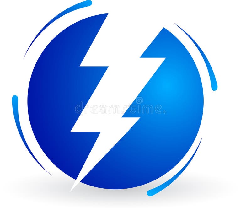 Power logo stock vector. Illustration of conceptual, blue - 19191215