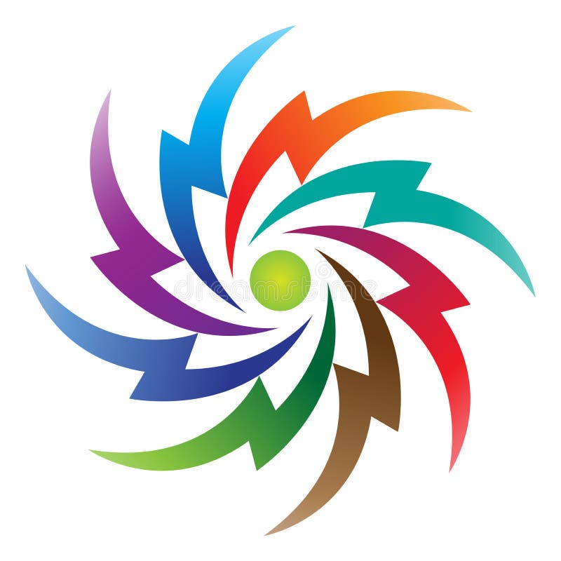 Power logo stock vector. Illustration of energy, flower - 22804508